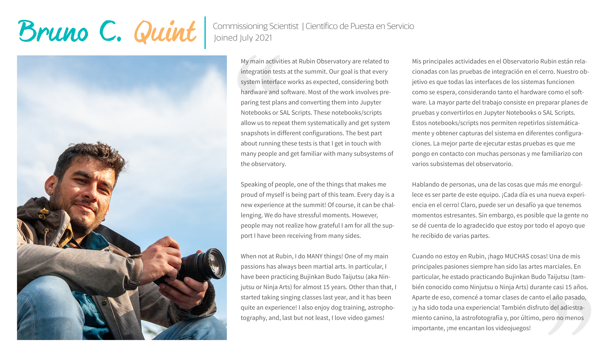 Bruno C. Quint | Rubin Observatory